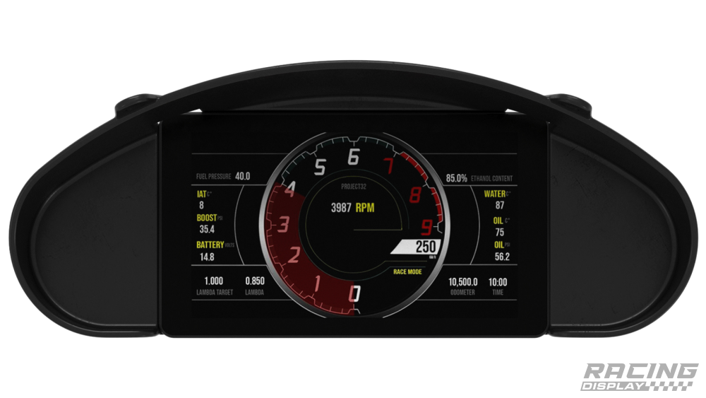 Powertune 7" Digital Dash V5 Cluster Mount for BMW E36 – Racing Display