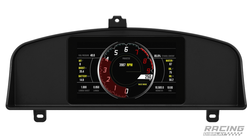 Powertune 7" Digital Dash V5 Mount for Nissan Skyline R33 – Racing Display